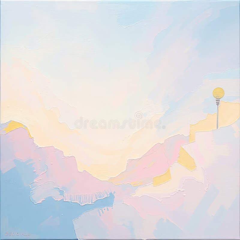 Color Blending in Soft Abstract Watercolor Painting Stock Image - Image ...