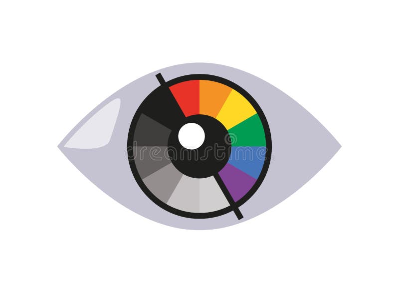 Color Blindness Daltonism Vision Stock Illustration - Illustration of ...