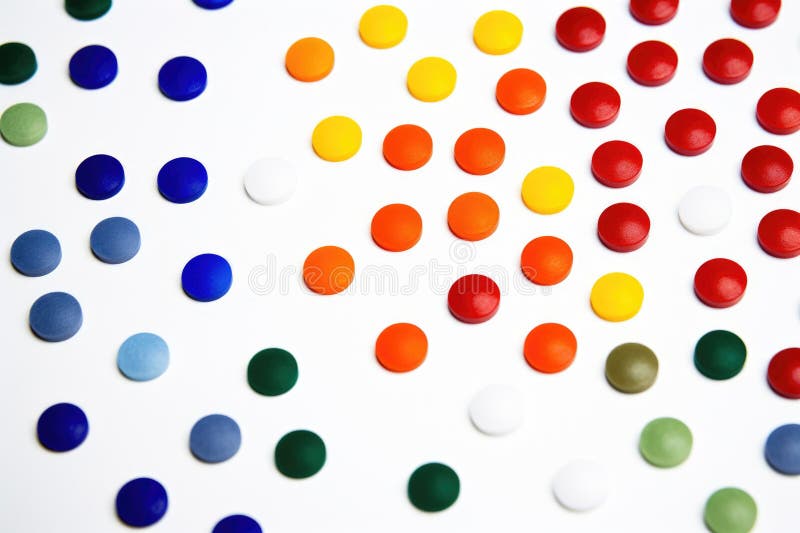 Color Blindness Test with Circles and Dots Stock Image - Image of ...