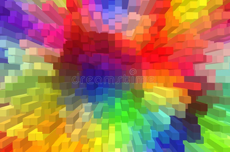 Color Block Abstract Pattern Illustration Background Stock Illustration ...