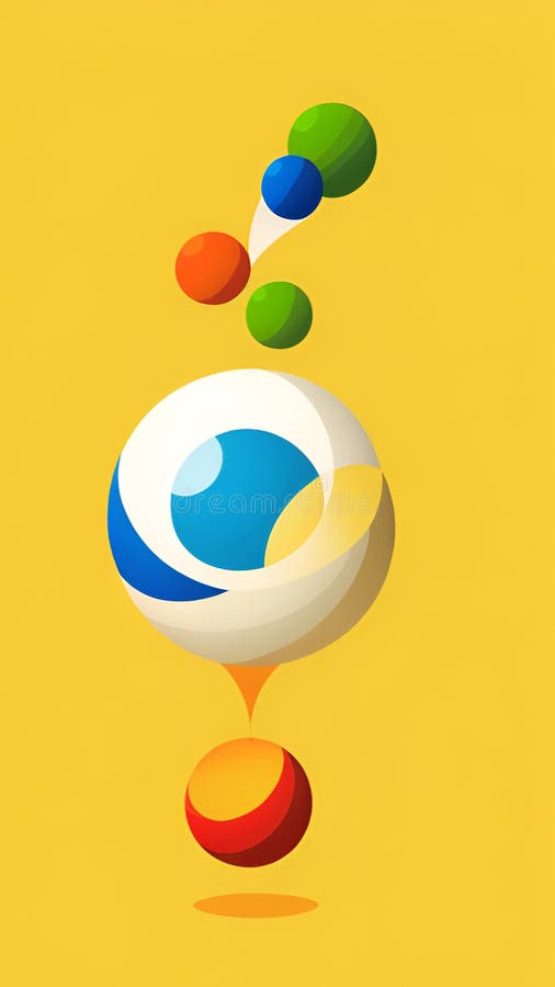 Color Block Background Cartoon Illustration Dreamy Background Design ...