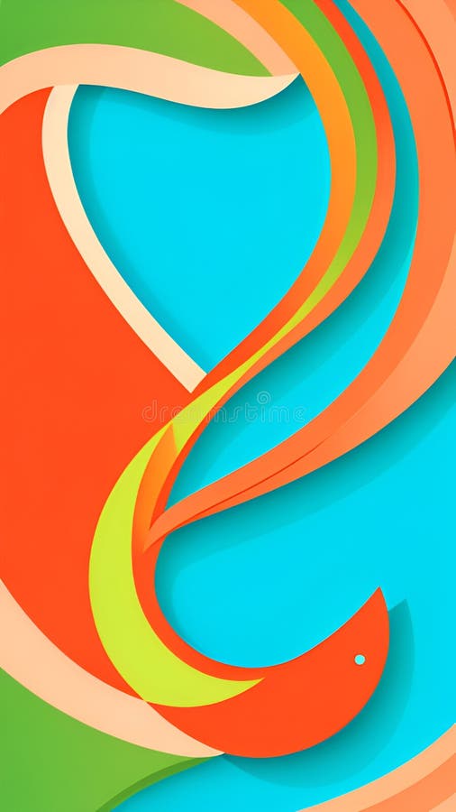 Color Block Background Cartoon Illustration Dreamy Background Design ...