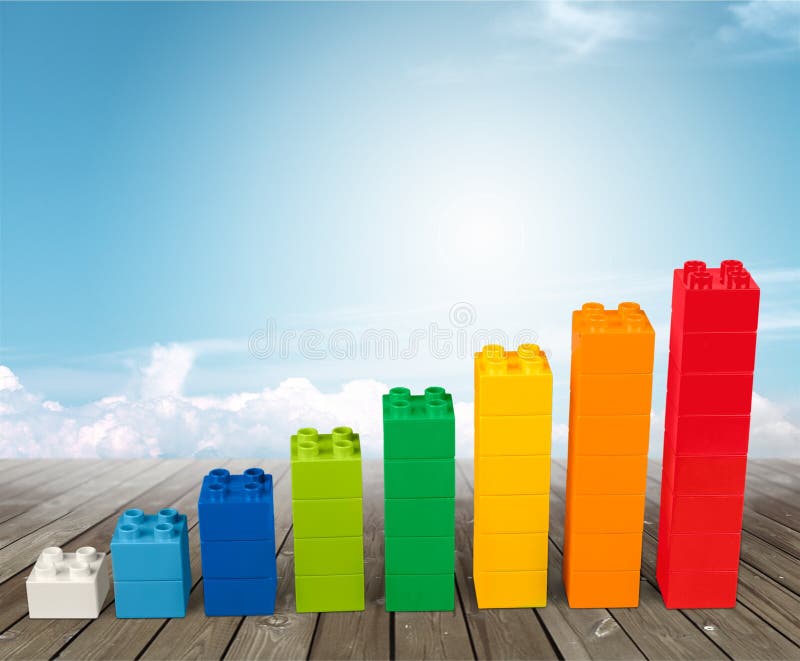 Color blocks stock photo. Image of graph, infograph - 118537286