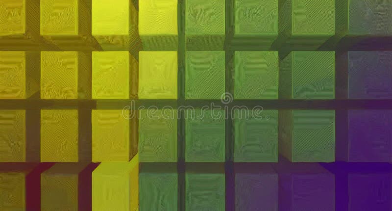 Color Blocks with Textures and Patterns. Stock Illustration ...