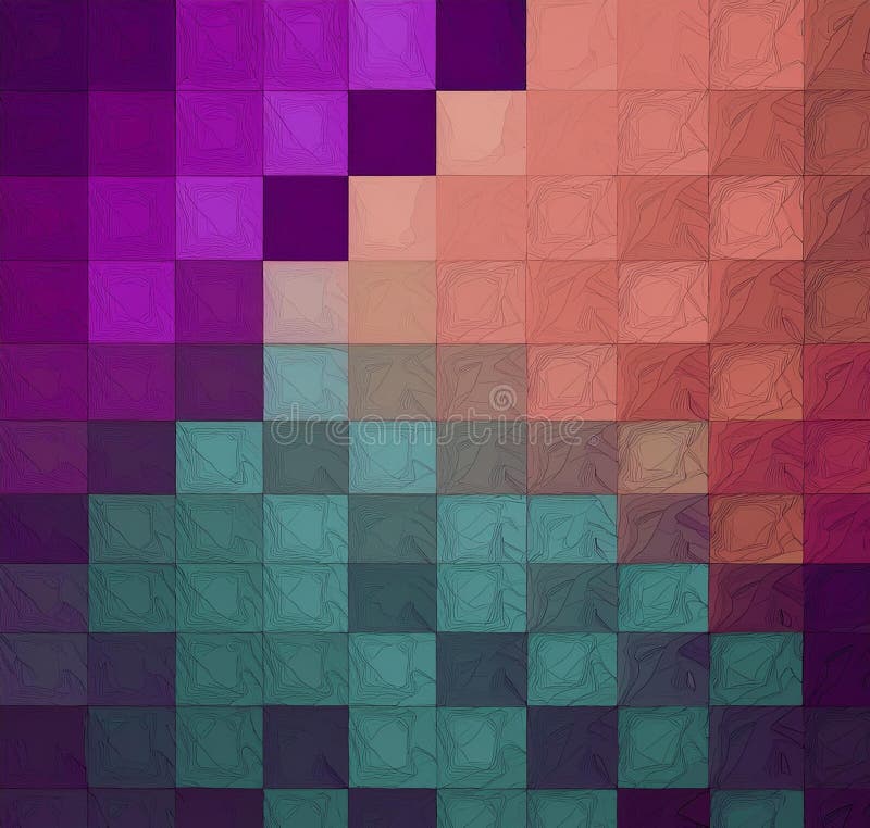 Color Blocks with Textures and Patterns. Stock Illustration ...