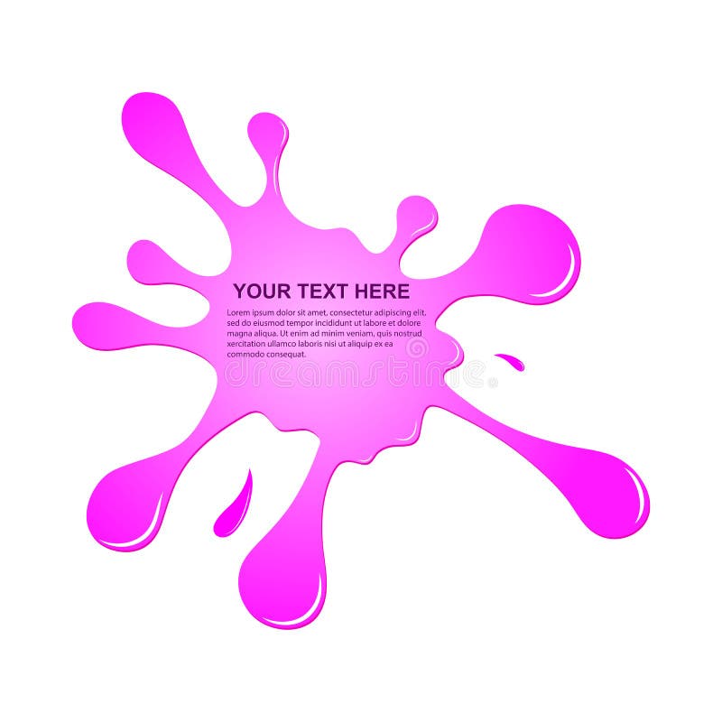 Color Blot for Design and Decoration Stock Vector - Illustration of ...