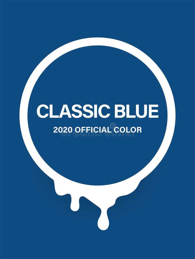Color 2020 - Blue. Classic Blue Swatch. Vector Illustration Stock ...