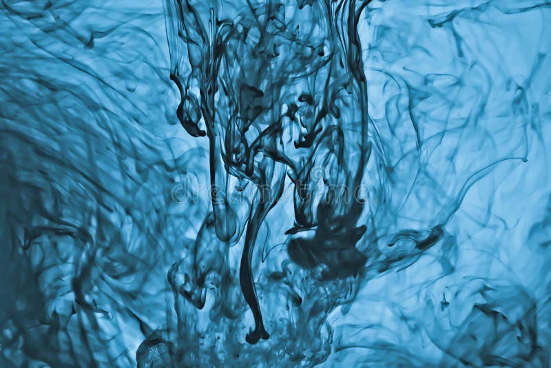 The color of Blue ink drop stock image. Image of life - 121610443
