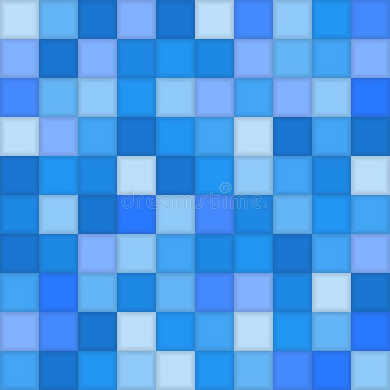 Color Blue Mosaic Tile Square Vector. Stock Vector - Illustration of ...