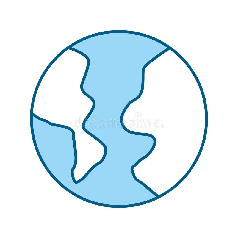 Color blue world cartoon stock vector. Illustration of science - 94054641