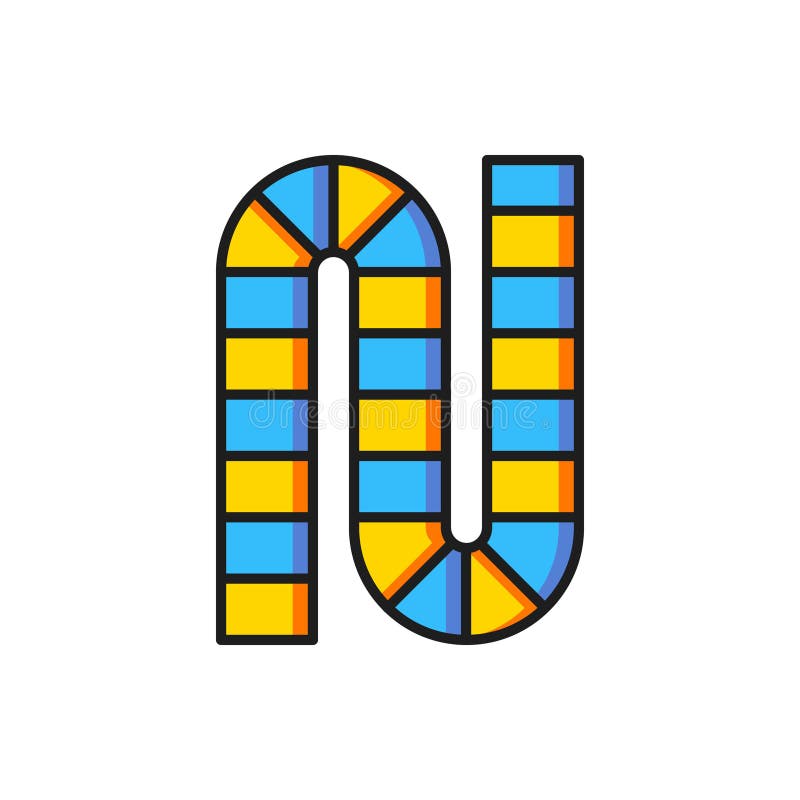 Color Board Game Icon Isolated on White Background. Flat Filled Outline Style with Shadow Stock ...