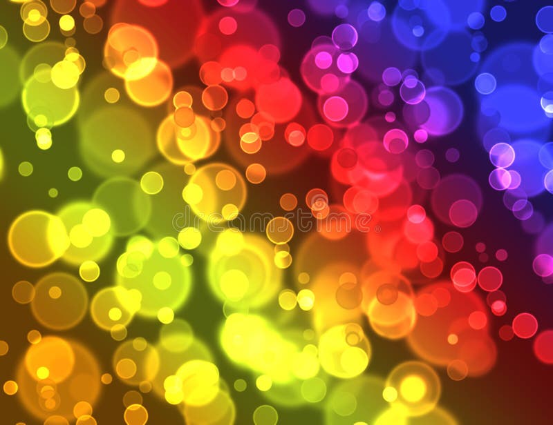 Color Bokeh Abstract Background Stock Illustration - Illustration of ...