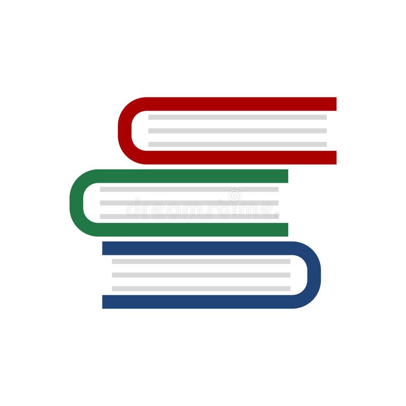 Color Book Icon in Flat Style Stock Vector - Illustration of ...