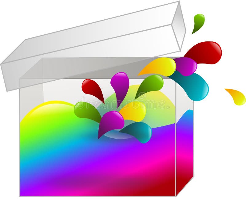 Color box stock illustration. Illustration of happy, gift - 38012397