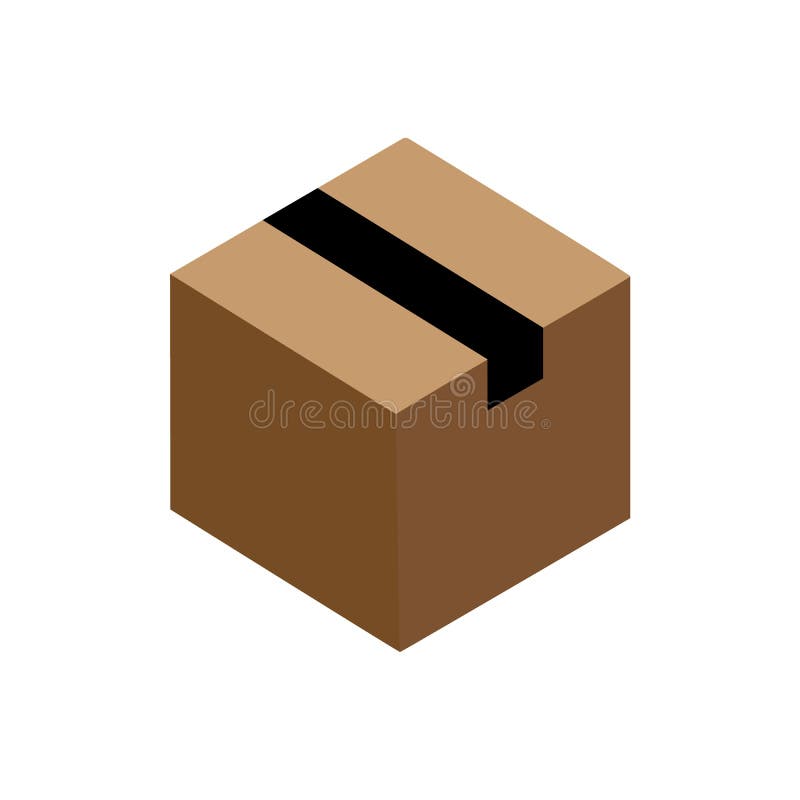 Color Box Simple Flat Design Vector Drawing Draft Stock Vector ...