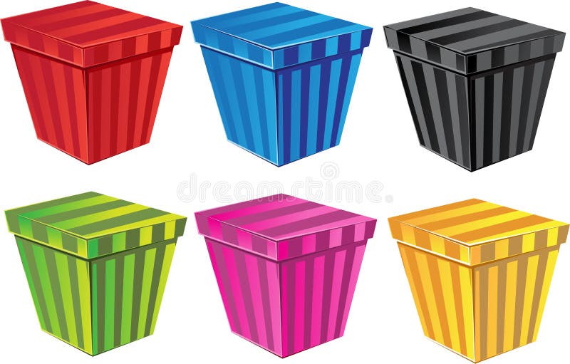 Color boxes for gift stock vector. Illustration of love - 13768952