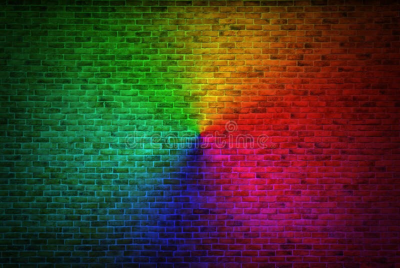 Color Brick Wall Texture Background Stock Photo - Image of color ...