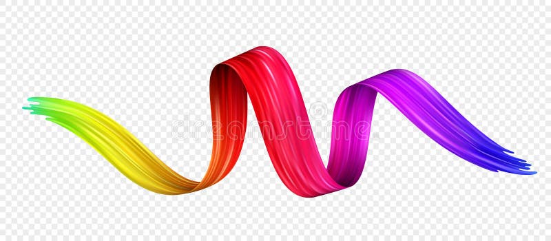 Color Brushstroke Oil or Acrylic Paint Design Element. Vector ...