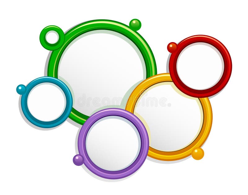 Set of Colorful Blank Badges, Tags, Banners, Label Stock Vector ...