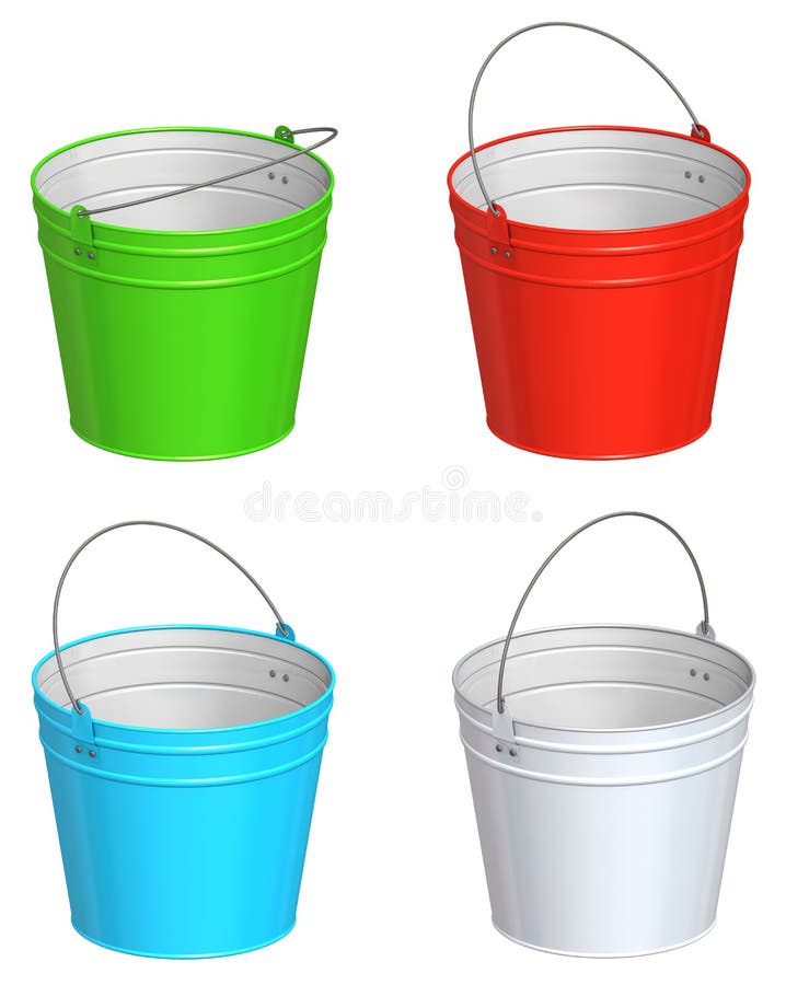 Color Bucket, Filled Outline Icon, Handyman Tool and Equipment Set ...