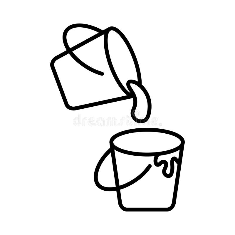 Color Bucket, Bucket, Paint Bucket, Color Paint Bucket Icon Stock ...