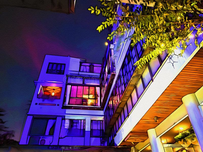 Color of Building Background Stock Photo - Image of scene, window ...