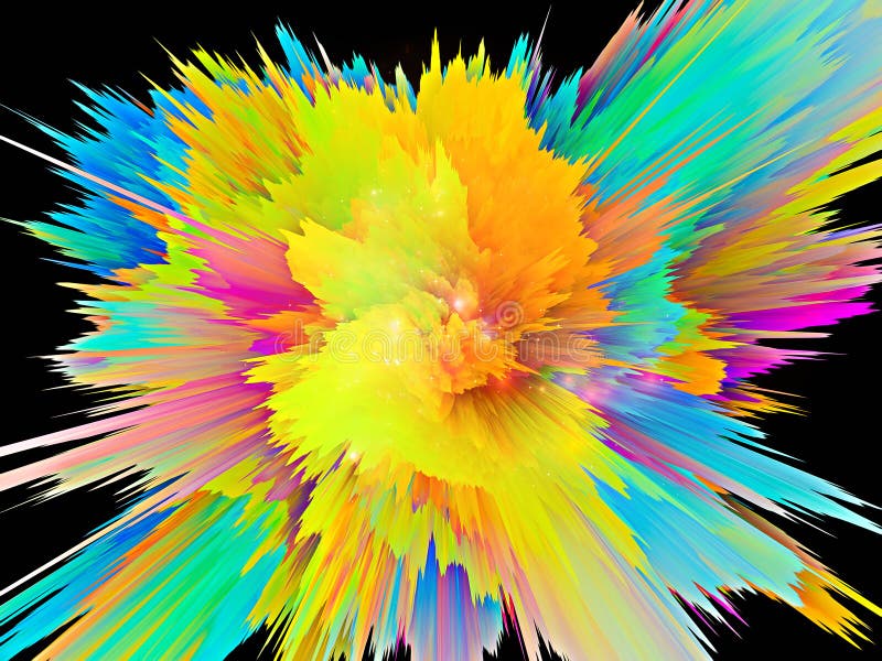 Color Burst stock illustration. Illustration of abstract - 111817950