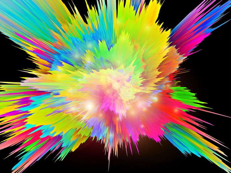 Color Burst stock illustration. Illustration of celebration - 111817951
