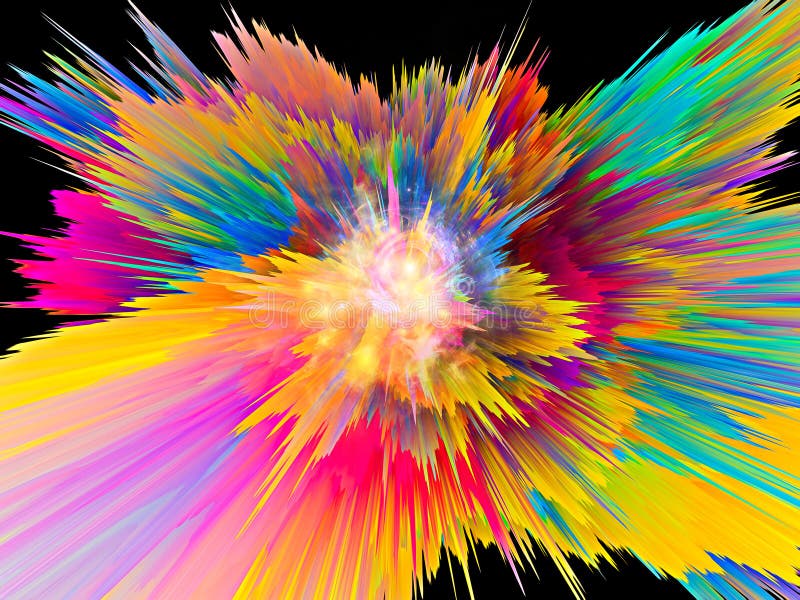Color Burst stock illustration. Illustration of arrangement - 111817956