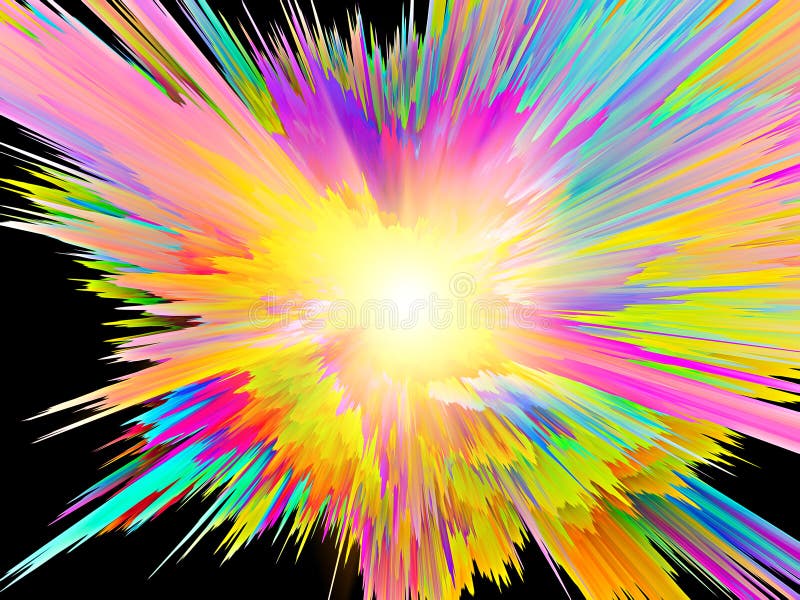 Color Burst stock illustration. Illustration of arrangement - 115475830