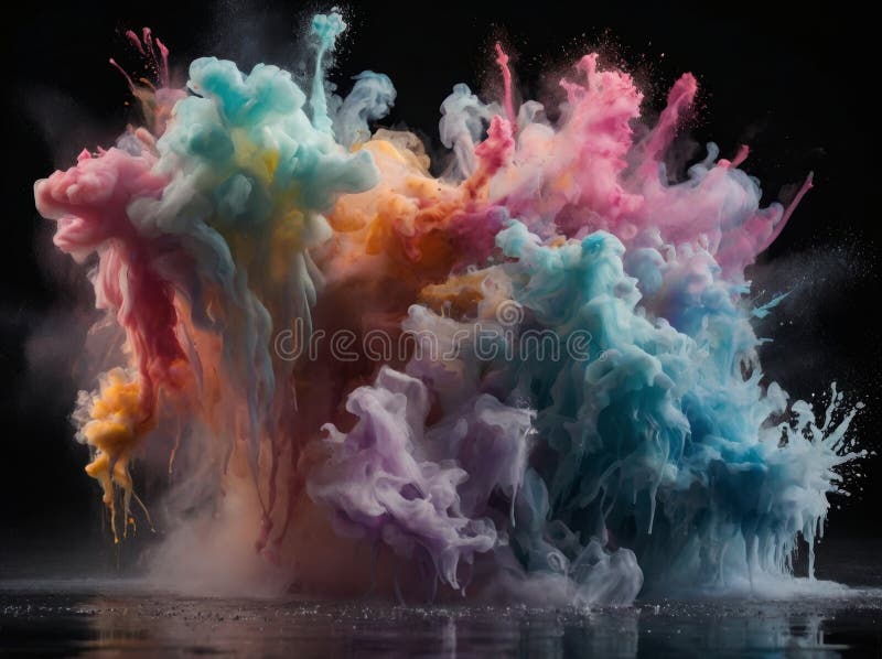 Color Burst Explosion stock illustration. Illustration of strange ...