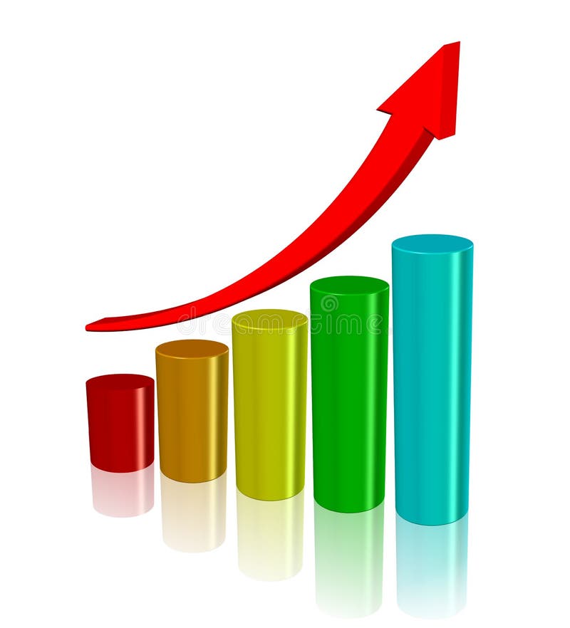 Color business diagram stock illustration. Illustration of fortune ...