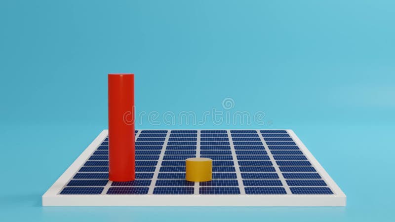 Color Business Graph on Solar Cell Panel. Stock Footage - Video of ...