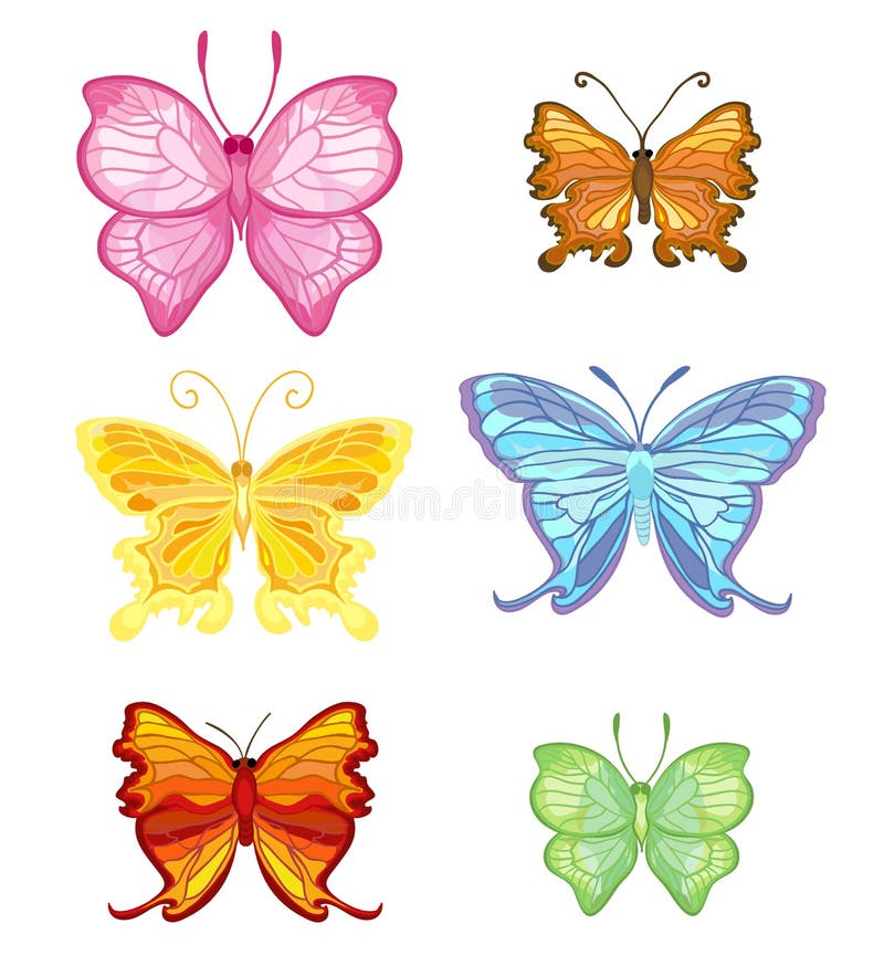 Color butterfly stock vector. Illustration of colorful - 13469172