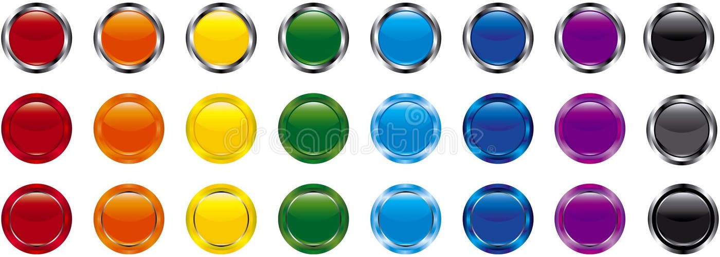 Blank Round Buttons Stock Illustrations – 7,636 Blank Round Buttons ...