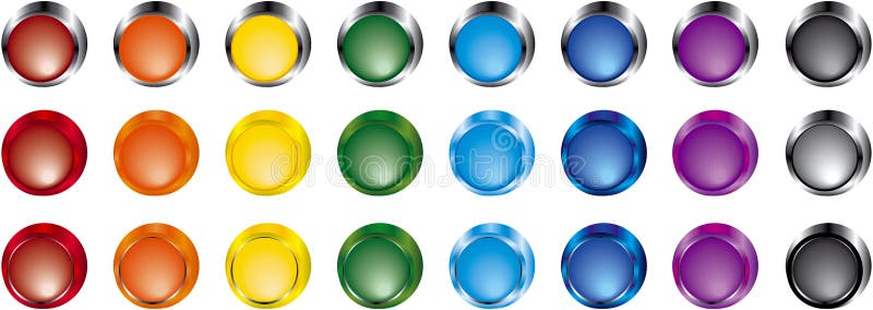 Color buttons stock vector. Illustration of descriptive - 4593216