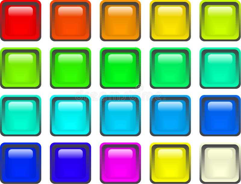Color buttons stock illustration. Illustration of gray - 4625822