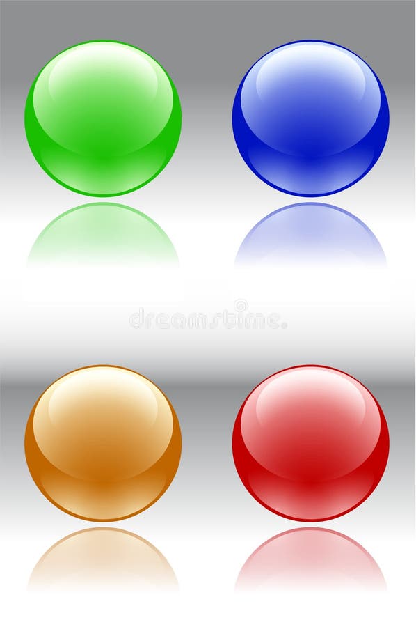Set of glossy buttons stock vector. Illustration of shape - 29294285