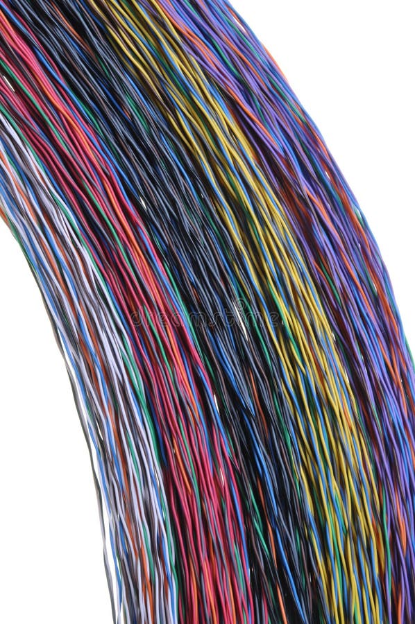 Cable Bundles in Data Communication Networks Stock Photo - Image of ...
