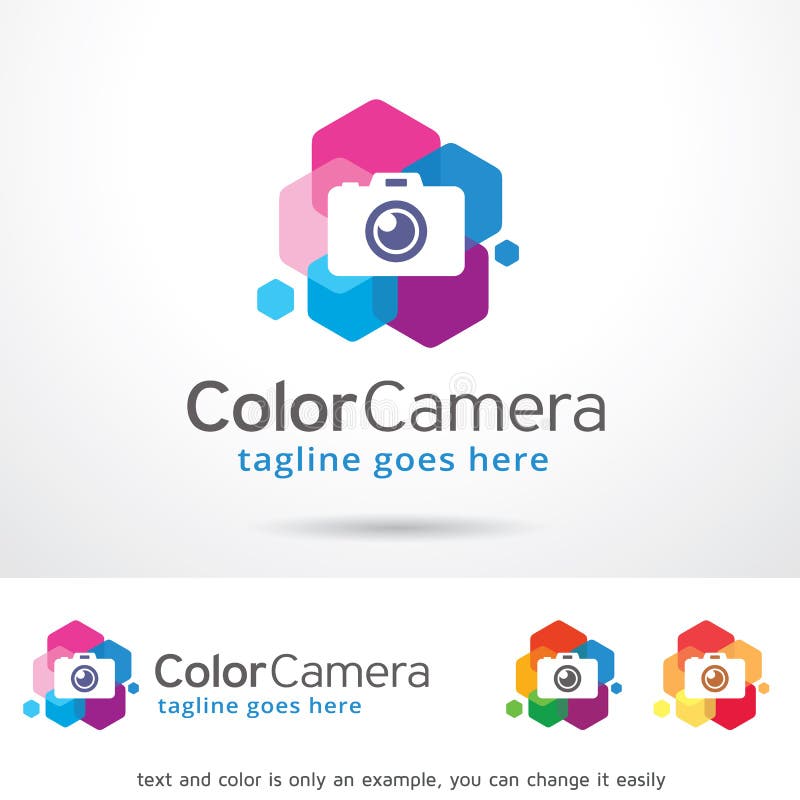 Color Camera Logo Template Design Vector Stock Vector - Illustration of ...