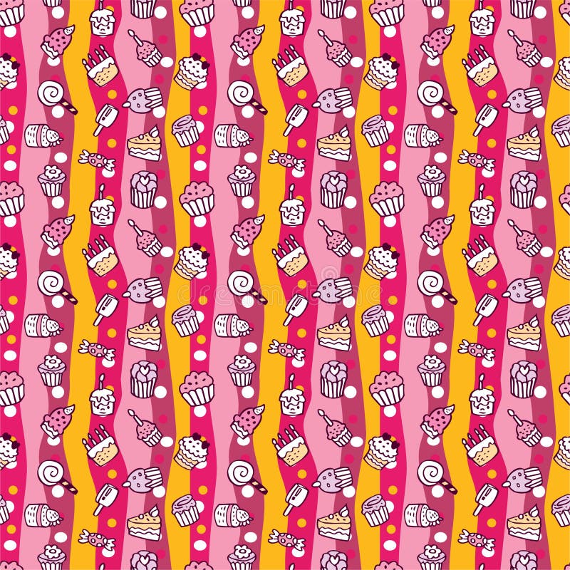 Color candy seamless stock vector. Illustration of cream - 16376299