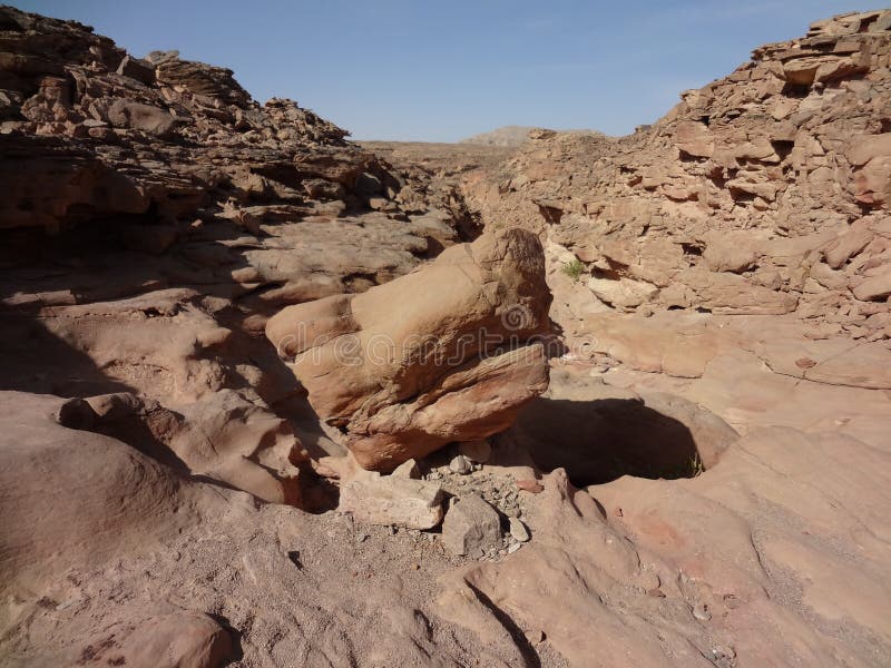 Color canyon in Egypt stock photo. Image of geology, hike - 61636680