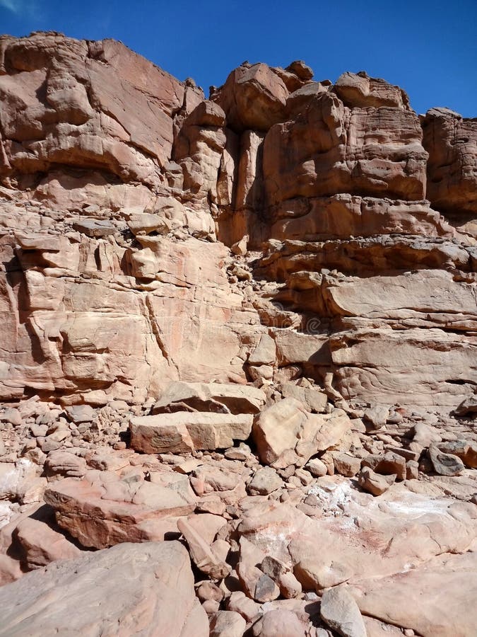 Color canyon in Egypt stock image. Image of drought, attraction - 67284397