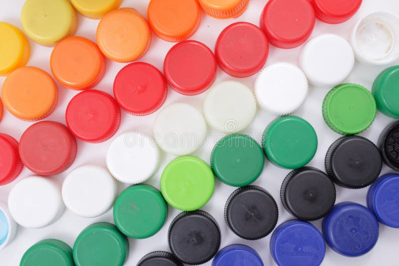 Color Caps As Plastic Background Stock Photo - Image of capsule, white ...