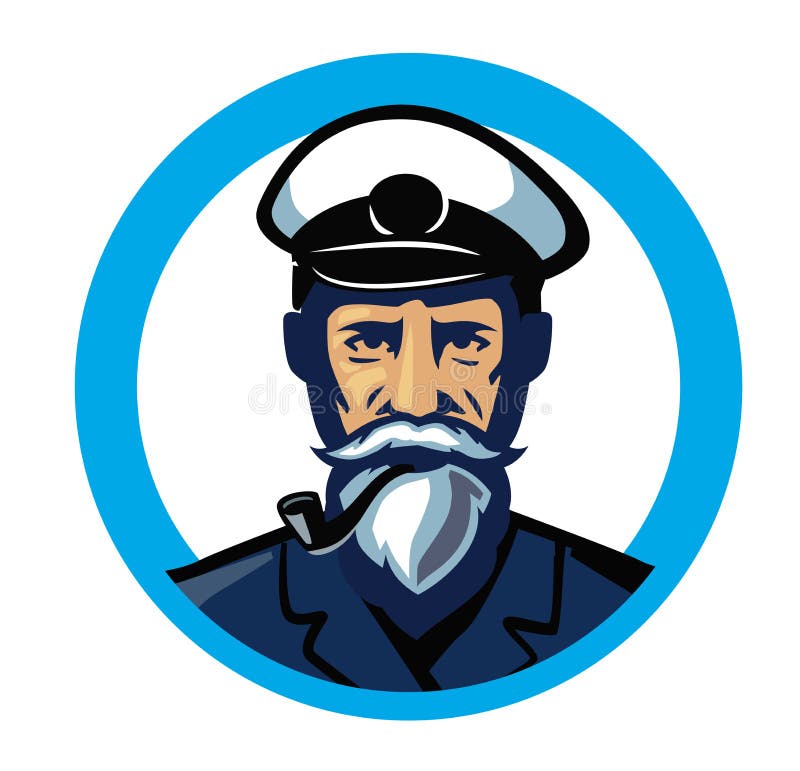 Color captain icon stock vector. Illustration of hero - 69988811