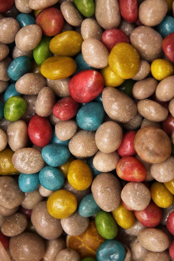 Color Caramel Sones, Candy and Spiral Lollipop. Candy Background Stock ...