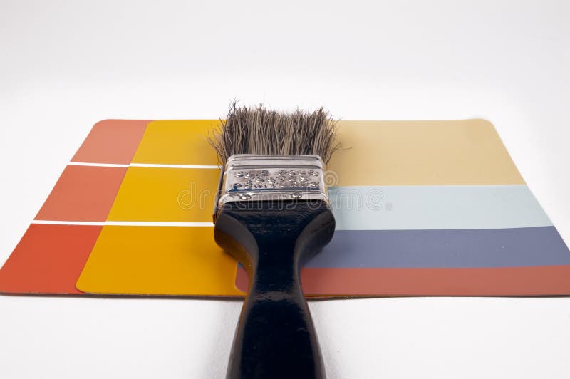 Color card stock photo. Image of brush, close, perspective - 13065008