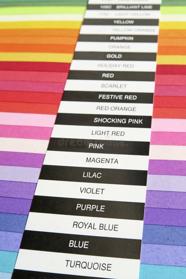 Color card stock image. Image of industry, colorful, picking - 68241649