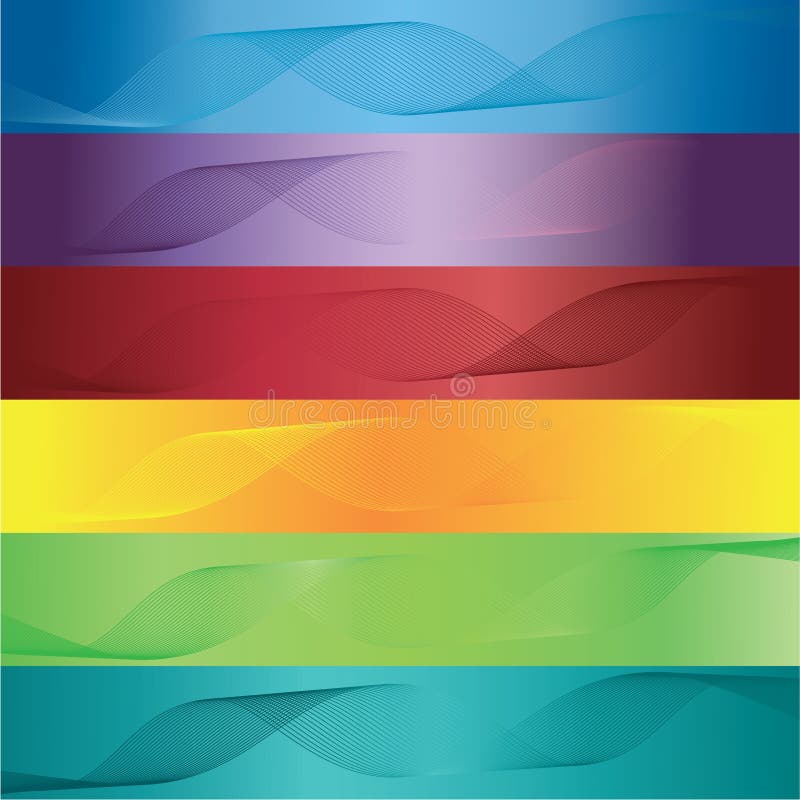 Color cards vector stock vector. Illustration of horizontal - 9400131