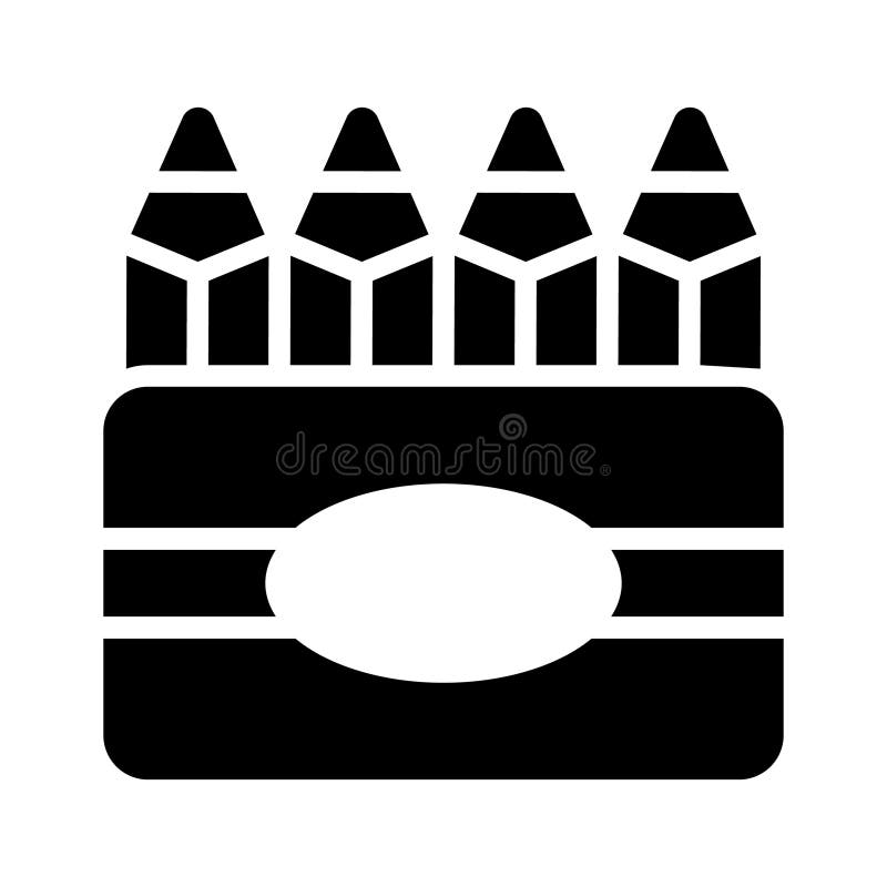 Color case stock vector. Illustration of crayon, glyph - 333974124